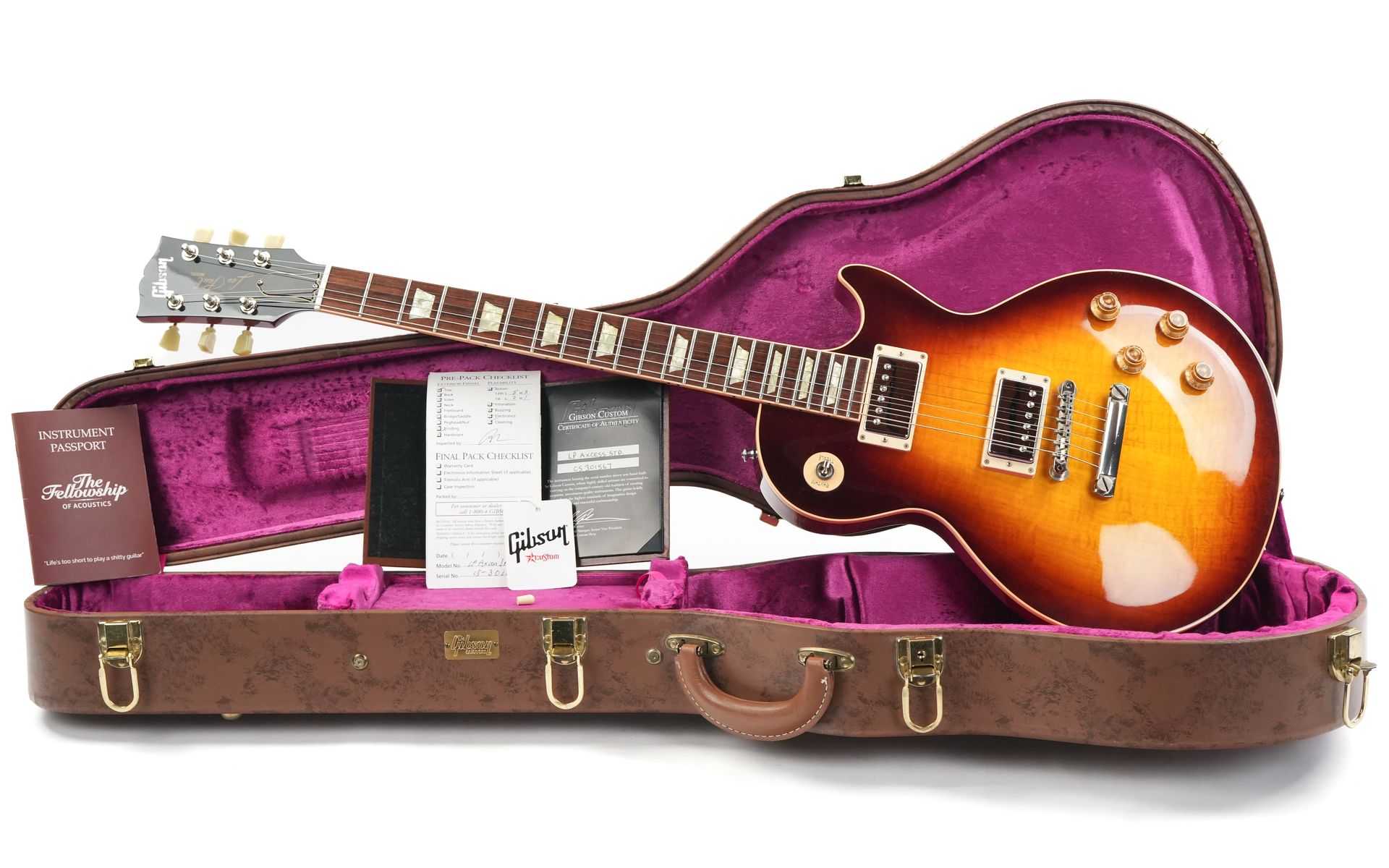 Gibson Custom Shop Les Paul Axcess Tobacco Burst 2013 | The Fellowship of Acoustics